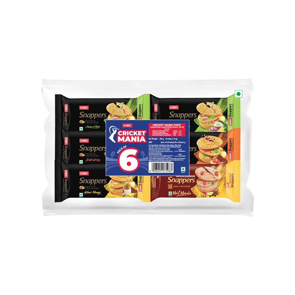 Unibic Snappers Cricket Mania Crackers Price - Buy Online at ₹86 in India
