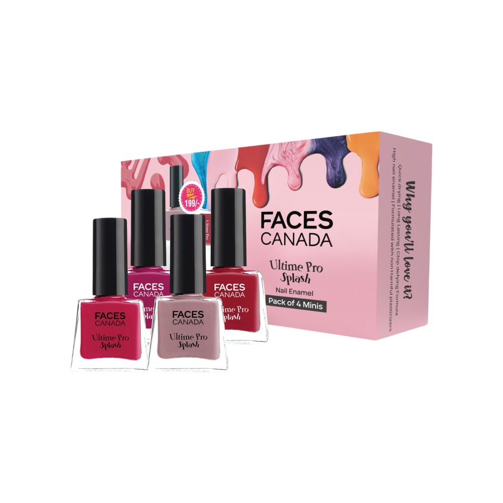 Faces Canada Ultime Pro Splash Mini Nail Paint Kit (Bold Essentials ...
