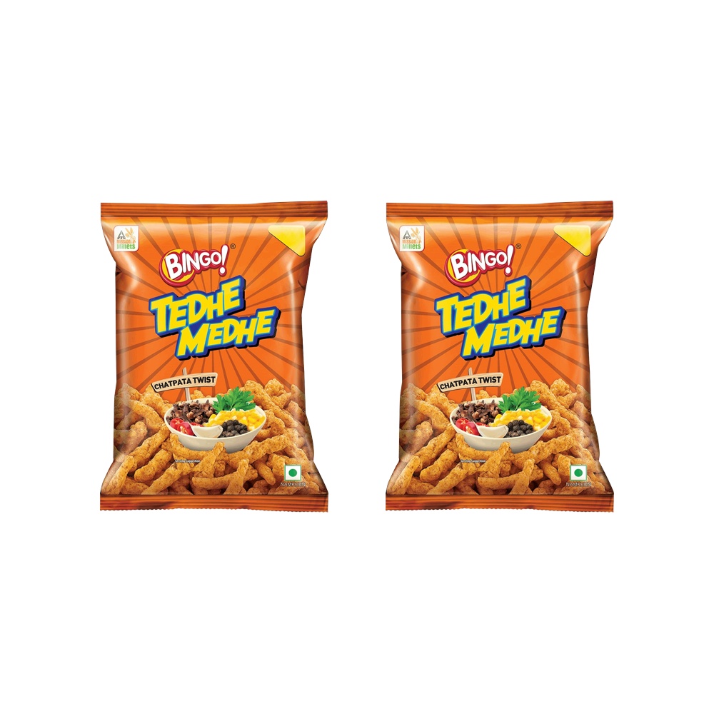 Bingo Tedhe Medhe Chatpata Twist Crisps - Pack of 2 Price - Buy Online ...