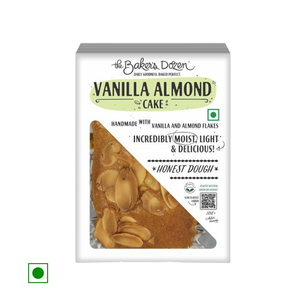 The Baker's Dozen Vanilla Almond Cake Price - Buy Online at ₹165 in India