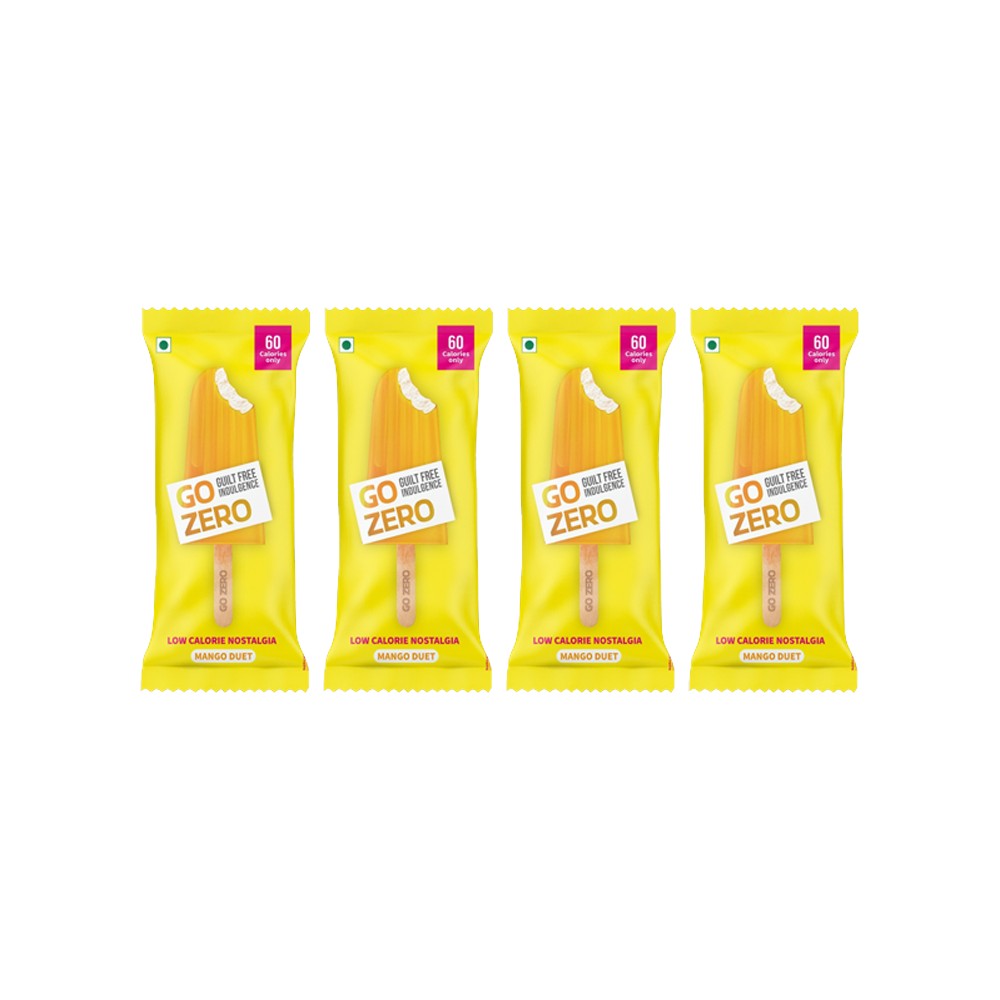 Go Zero Mango Duet Low Calorie Guilt Free Ice Cream Stick - Pack of 4 ...