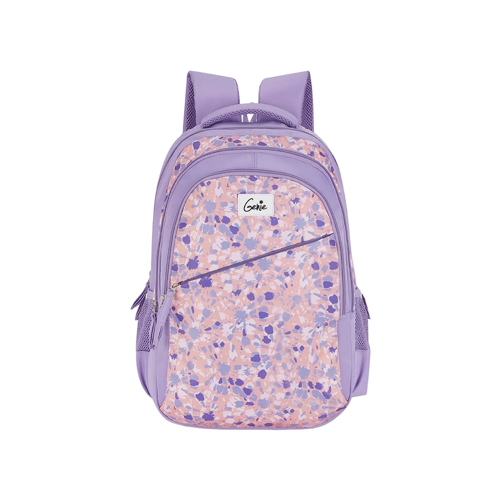 Genie Batik Nylon Twill School Bag For Girls (27 ltrs, 19", Lavender ...