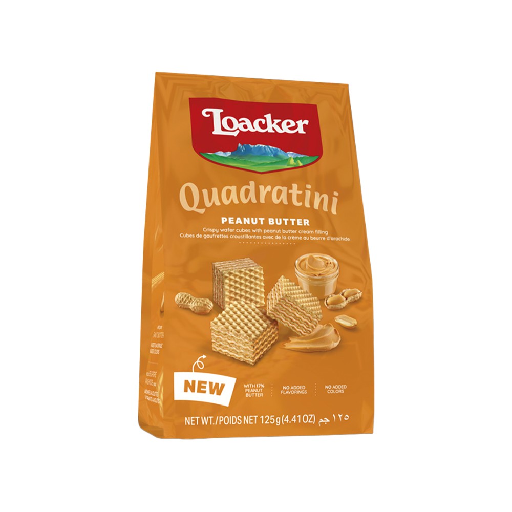 Loacker Quadratini Peanut Butter Wafer Cube Price - Buy Online at Best ...
