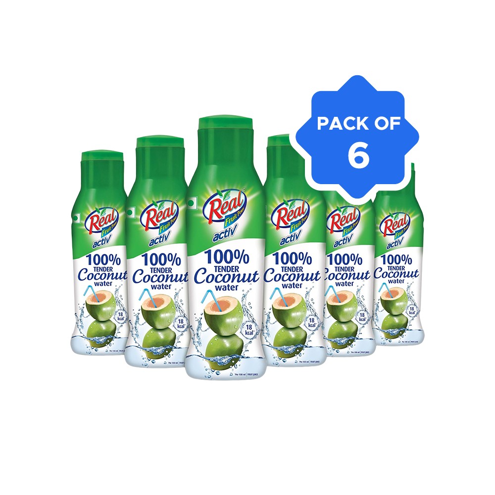 Real Activ Coconut Water - Pack of 6 - Pack of 6 Price - Buy Online at ...