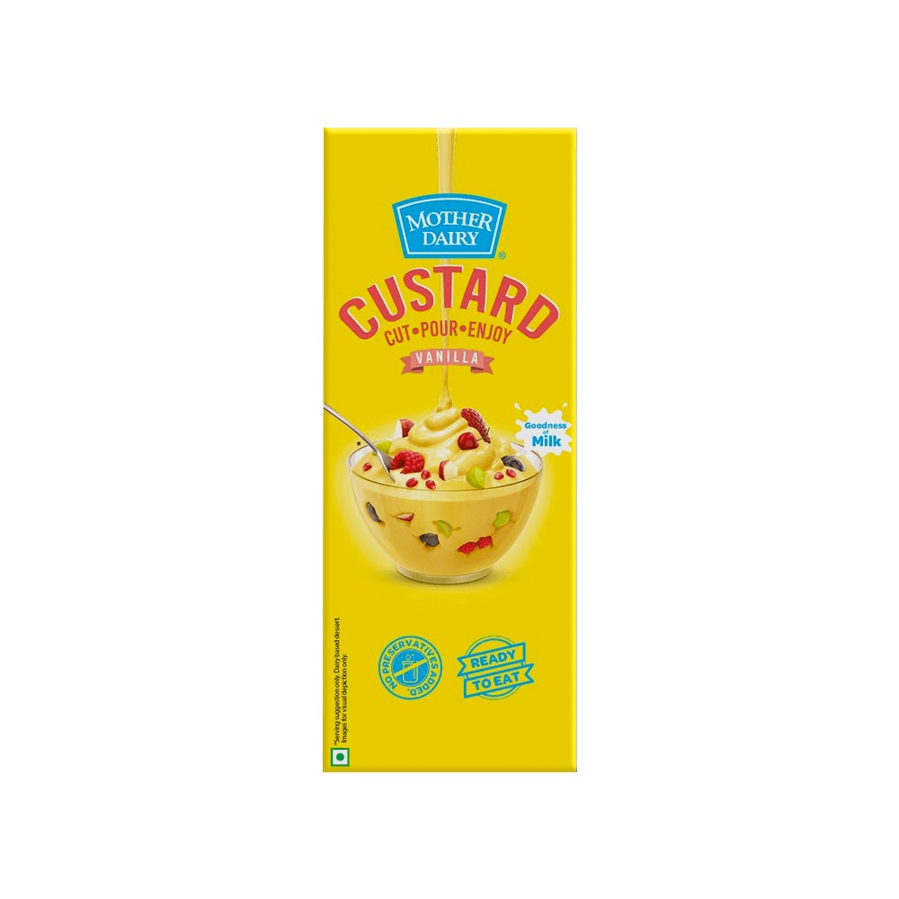 Mother Dairy Vanilla Custard Price - Buy Online at ₹40 in India
