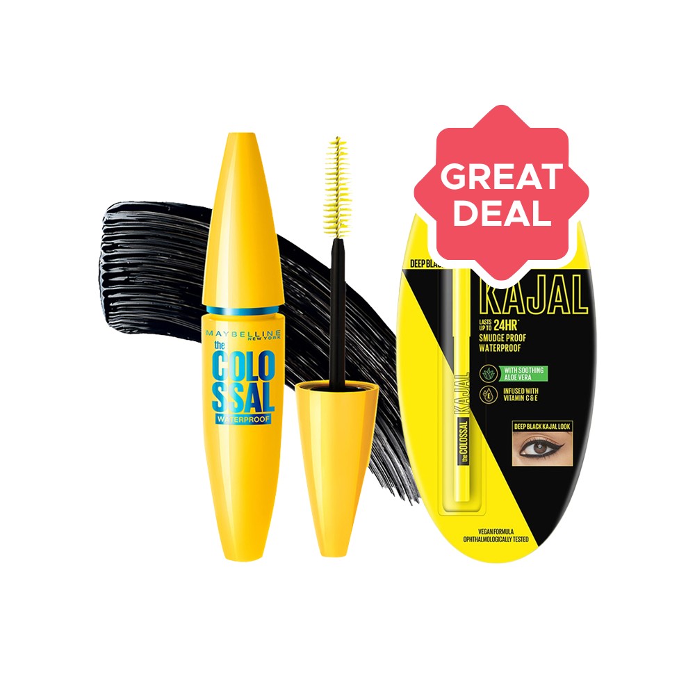 Maybelline New York Volume Express Colossal Mascara - Waterproof (Black ...