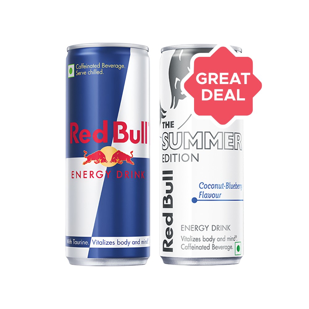 Red Bull Energy Drink (250 ml) + The Summer Edition Energy Drink Combo ...