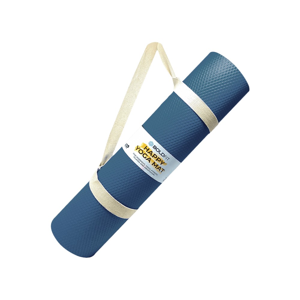 Boldfit Exercise Yoga Mat -4 mm (Navy Blue) Price - Buy Online at ₹249 ...