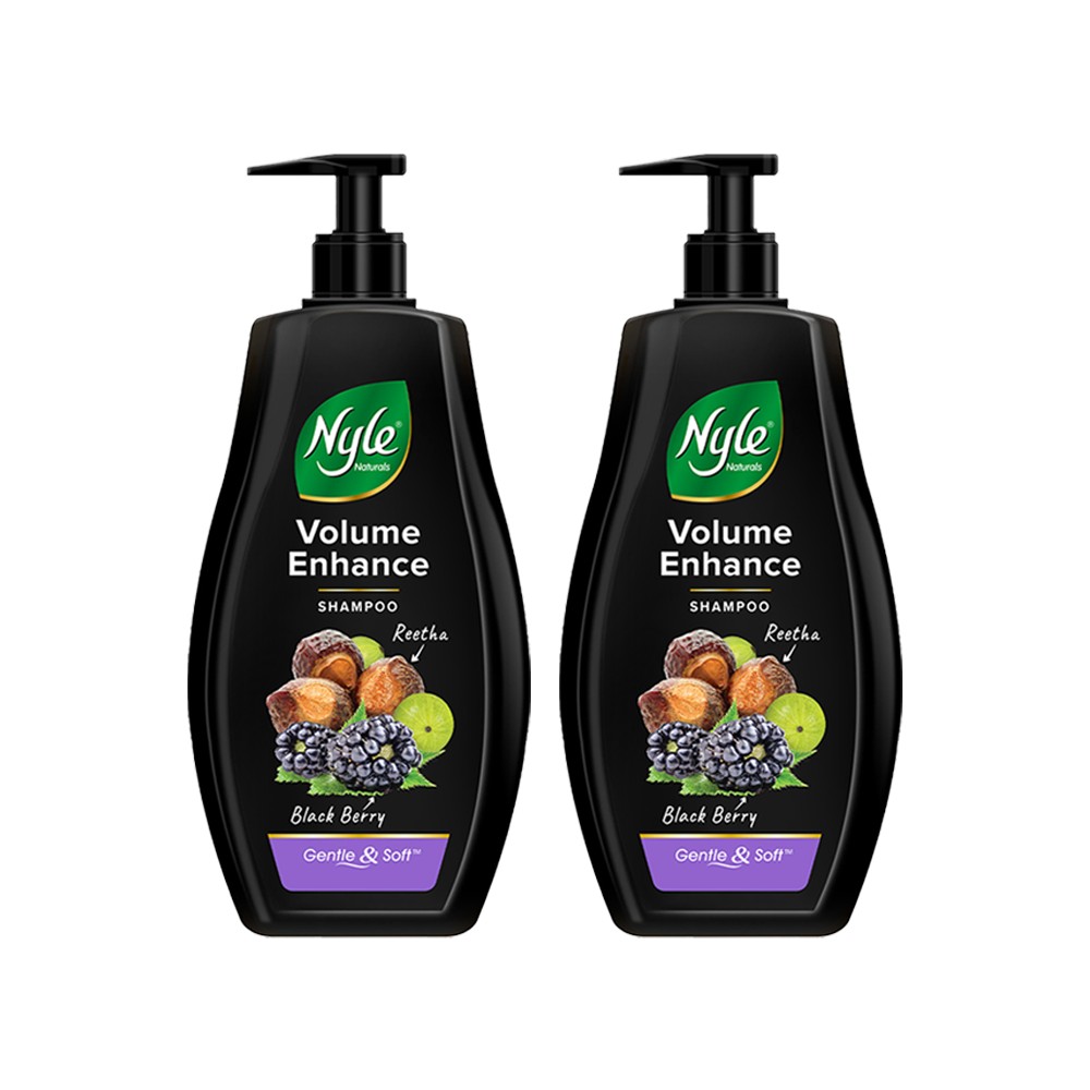 Nyle Naturals Volume Enhance Shampoo (Anti-Hairfall) - 800 ml - Pack of ...