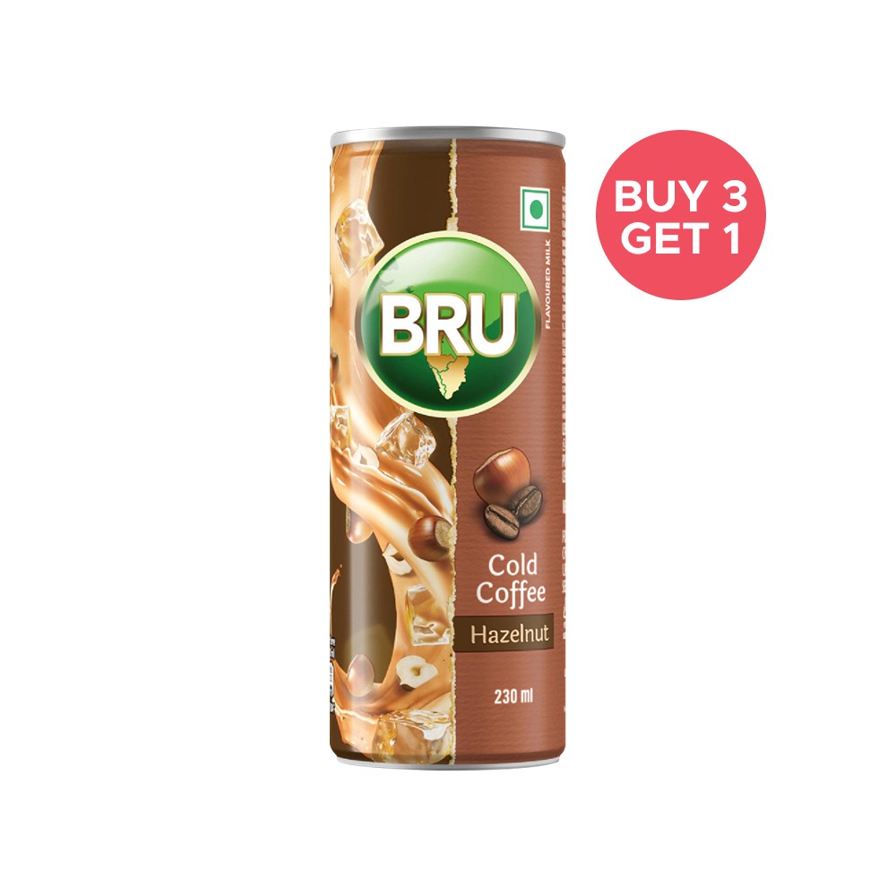 Bru Hazelnut Cold Coffee - Buy 3 Get 1 Free Price - Buy Online at Best ...
