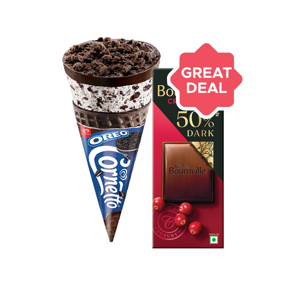 Cadbury Bournville Cranberry Dark Chocolate Bar + Kwality Walls ...