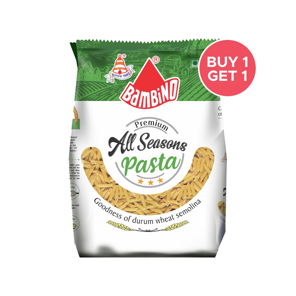 Bambino Durum Wheat Premium All season Penne Pasta - Buy 1 Get 1 Free ...