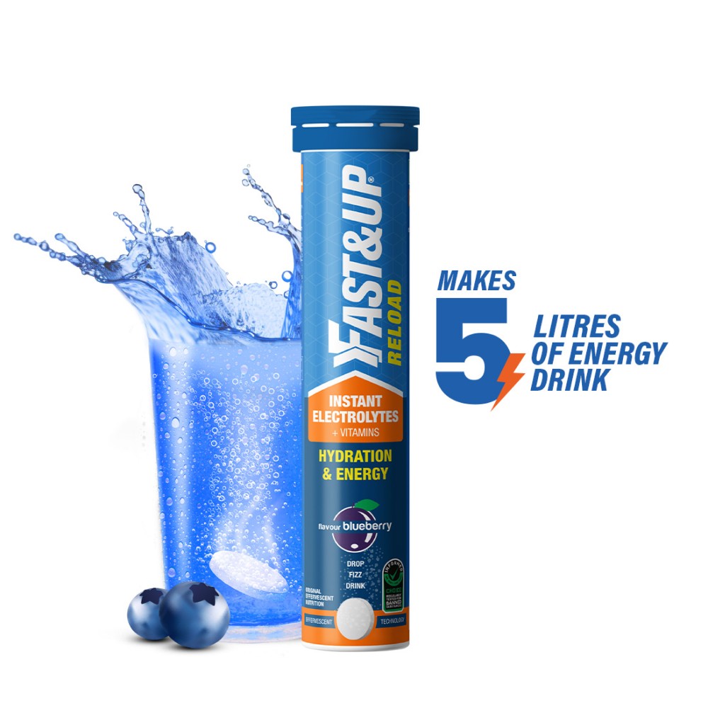 Fast&Up Reload Instant Electrolyte (Blueberry Effervescent Tablets ...