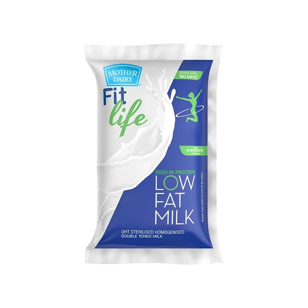 Mother Dairy FIT Life Homogenized Double Toned Milk (450 ml) Price ...