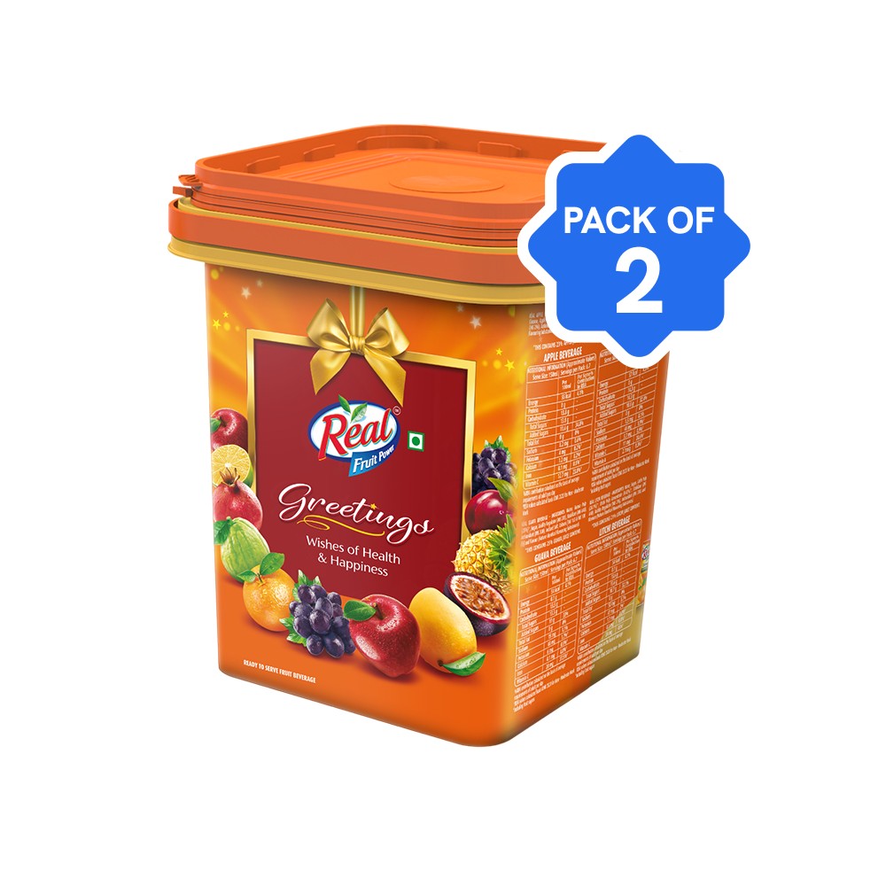 Real Greetings Juice Gift Pack (Assorted Fruit Juice) - Pack of 2 Price ...