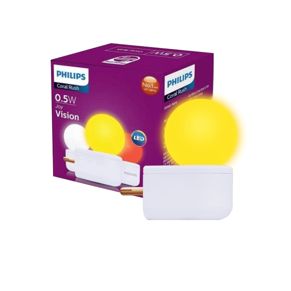 Philips Lighting Coral Rush Joy Vision Yellow 0.5W LED Bulb (Yellow ...
