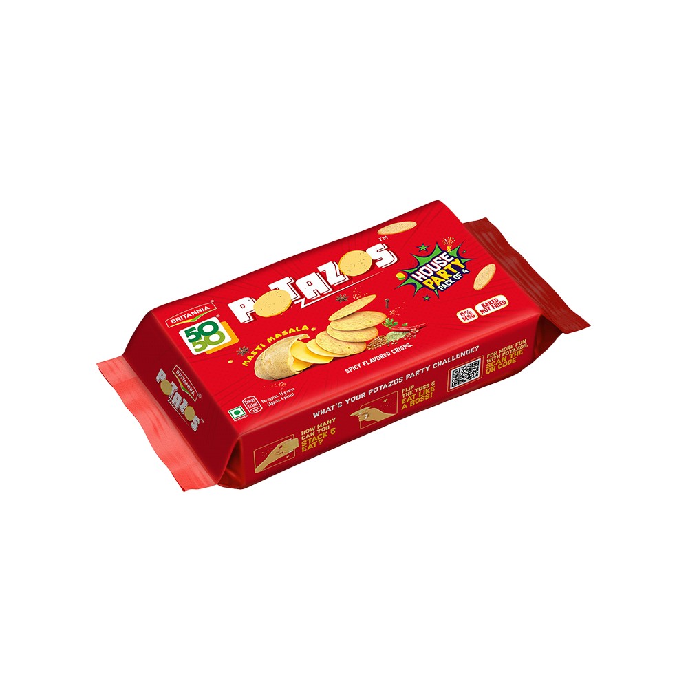 Britannia 50-50 Potazos Masti Masala Crisps Price - Buy Online at Best ...