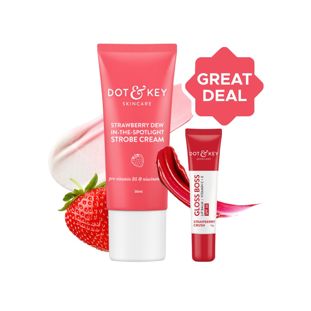 Dot & Key Strawberry Dew In-the-Spotlight Strobe Cream + SPF 30 Tinted ...