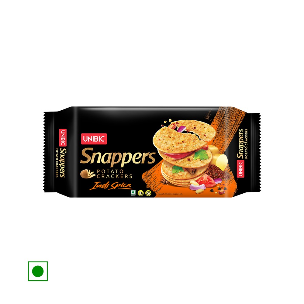 Unibic Snappers Potato Crackers (Indi Spice) Price - Buy Online at ₹88 ...