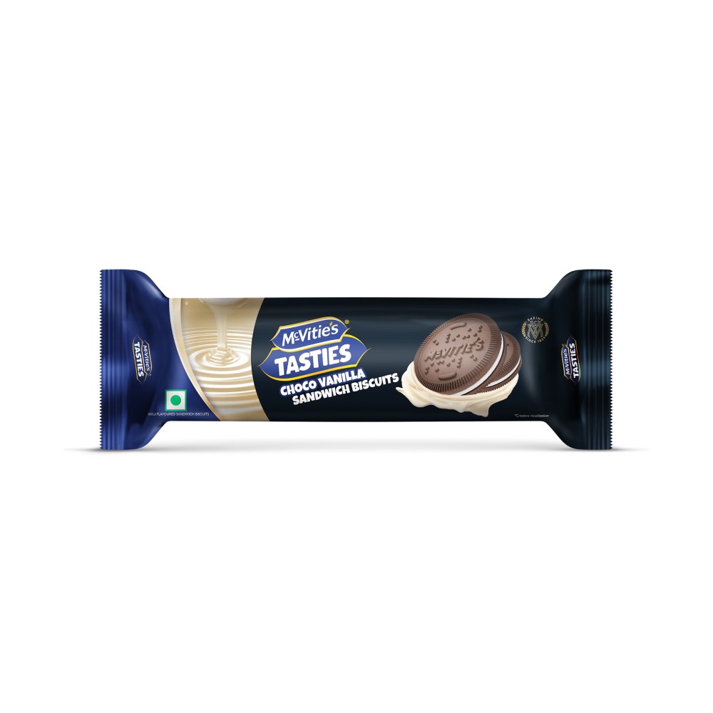 McVitie's Tasties Choco Vanilla Sandwich Biscuit Price - Buy Online at ...
