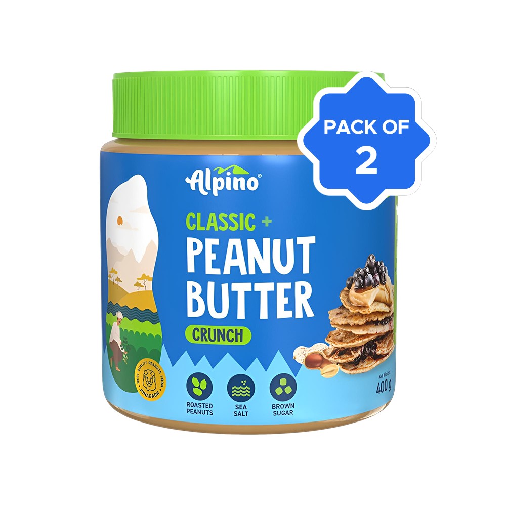 Alpino Classic Crunchy Peanut Butter - Pack of 2 Price - Buy Online at ...