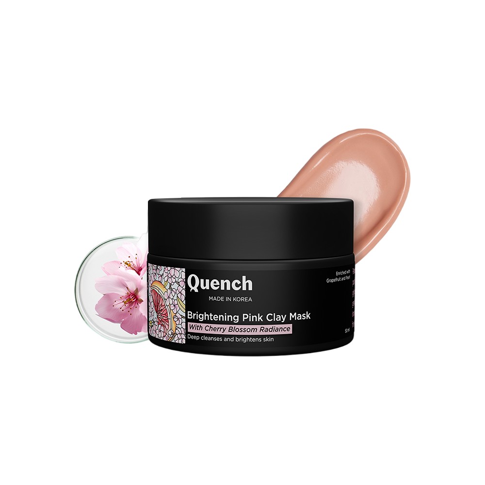 Quench Brightening Pink Clay Mask For Detan Price - Buy Online at ₹425 ...