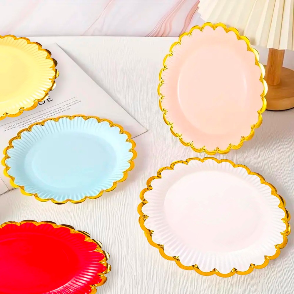 Multicolor Party Disposable Plates Party Propz Price - Buy Online at ...