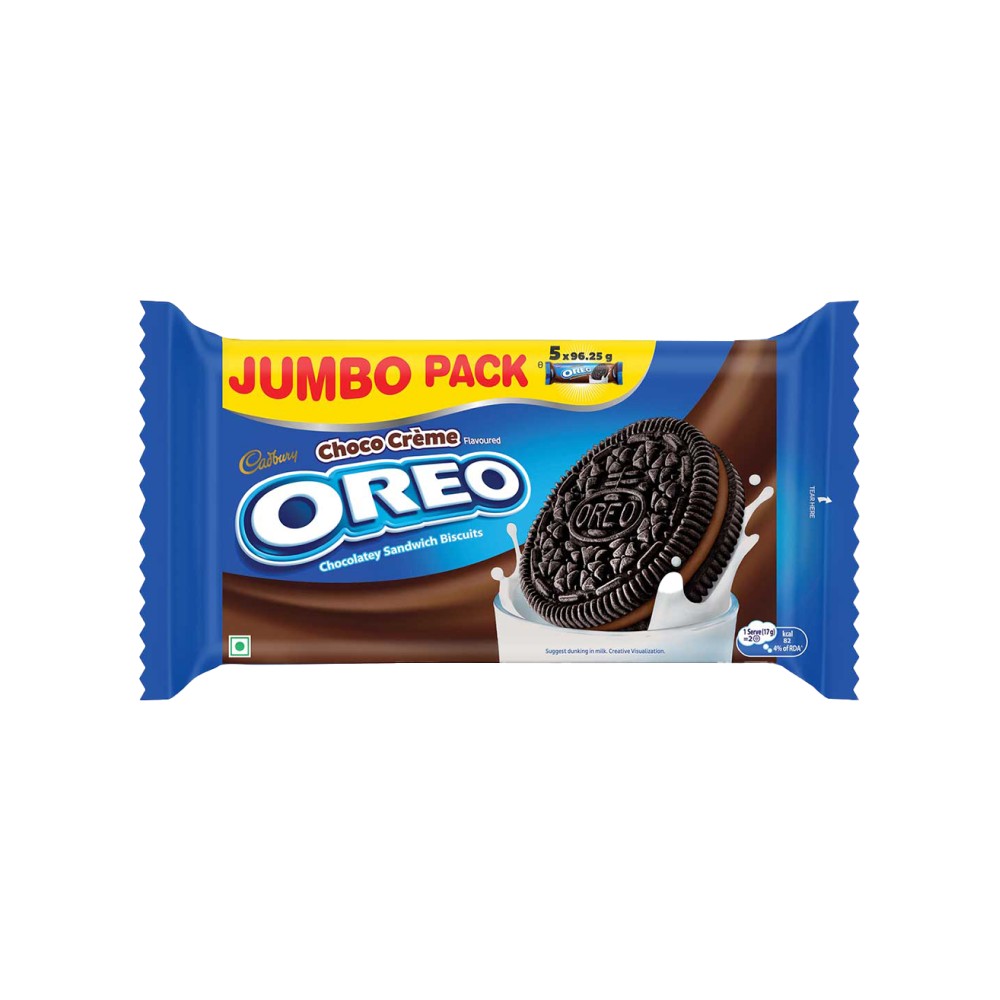 Cadbury Oreo Chocolate Flavour Crème Sandwich Biscuit Jumbo Pack Price ...