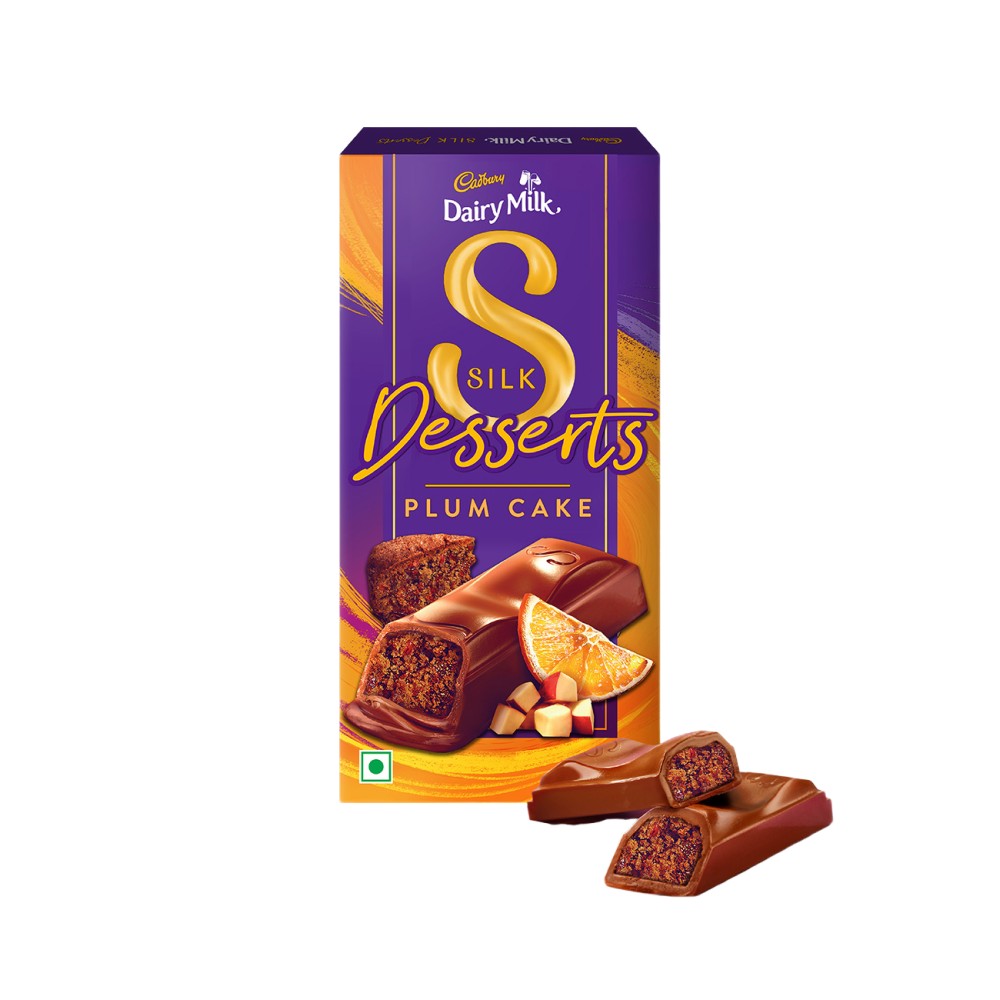 Cadbury Dairy Milk Silk Desserts Plum Cake Chocolate Bar, 140 g Price ...