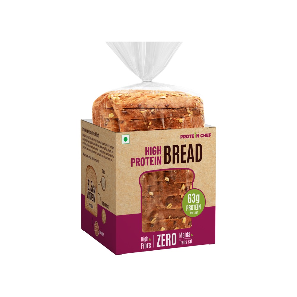 Protein Chef Double Protein Bread, Zero Maida High Fiber Price - Buy ...