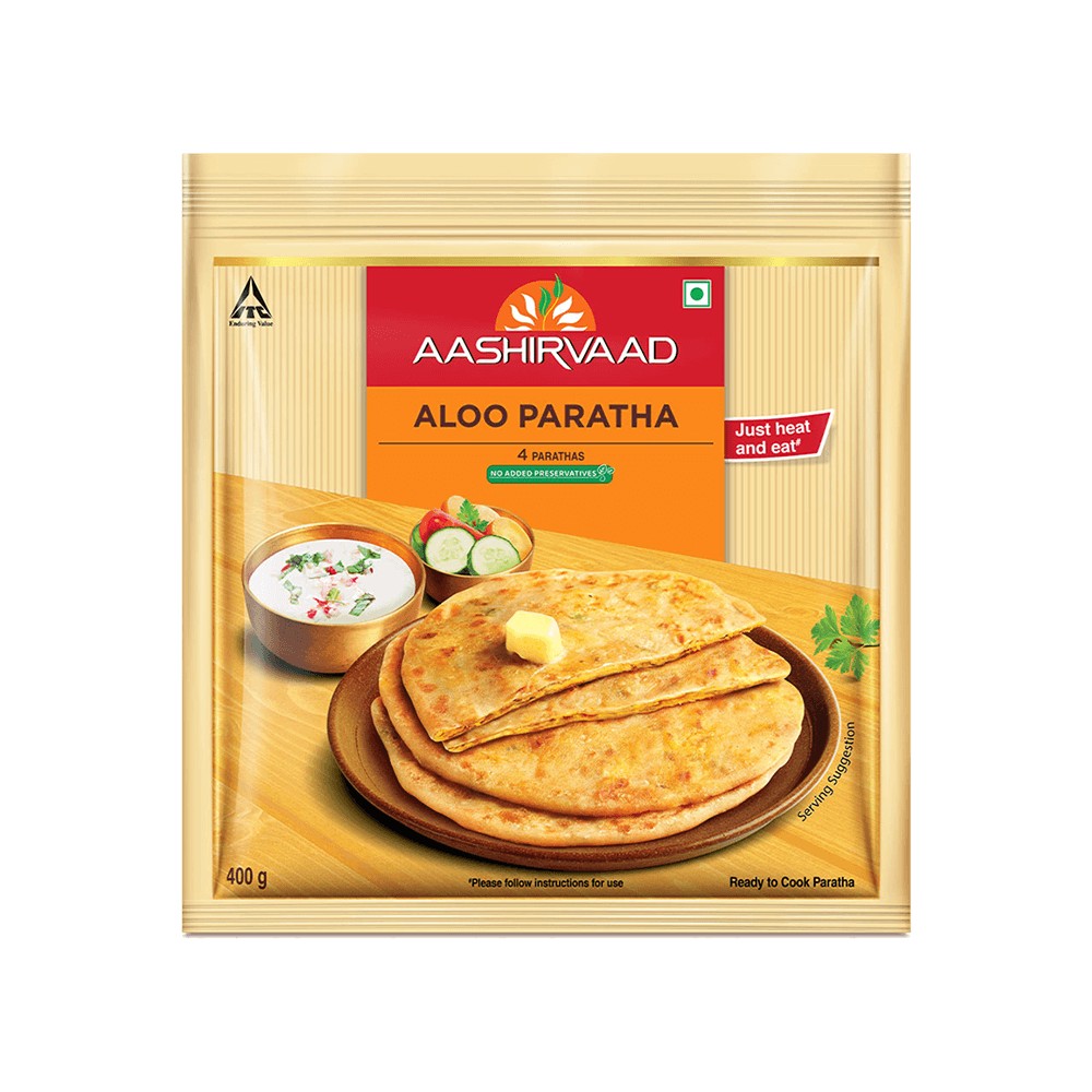 Aashirvaad Aloo Paratha (Heat & Eat) Price - Buy Online at ₹150 in India