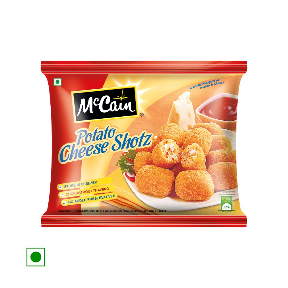 McCain Potato Cheese Nuggets Shotz (Frozen) Price - Buy Online at ₹160 ...