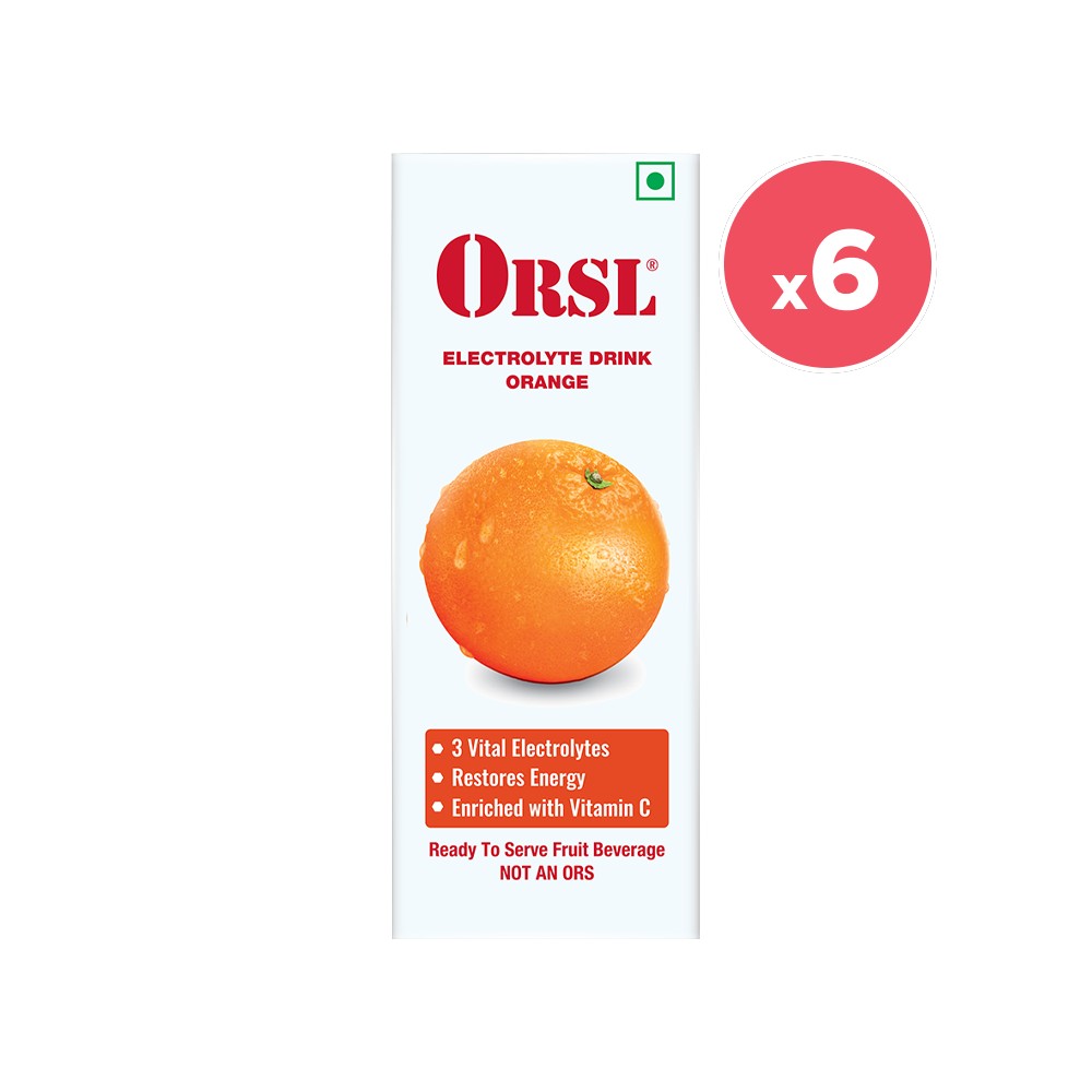 ORSL Orange Drink with Electrolyte - Pack of 6 Price - Buy Online at ...
