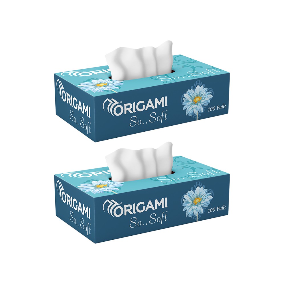 Origami So Soft Face Tissue (2 Ply) - Pack of 2 Price - Buy Online at ...