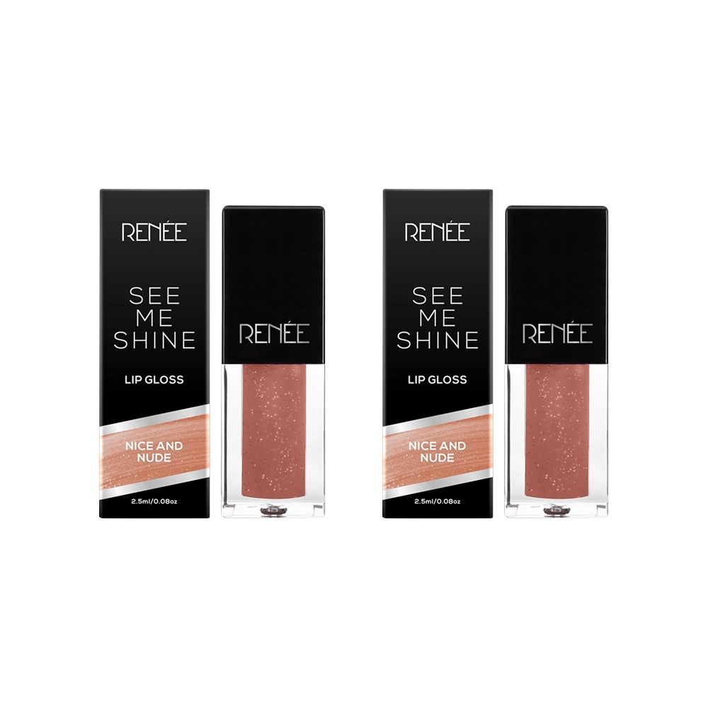 RENEE See Me Shine Lip Gloss (Nice And Nude) - Pack of 2 Price - Buy ...