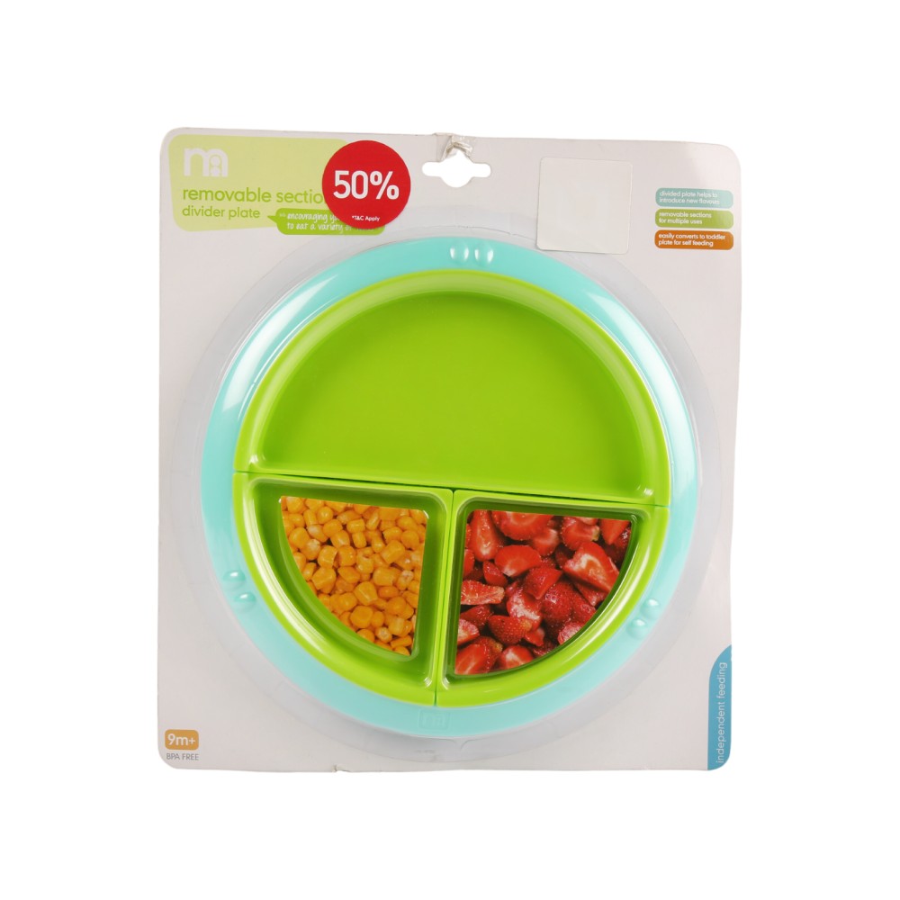 Mothercare Removable Section Divider Plate (Blue & Green) Price - Buy ...