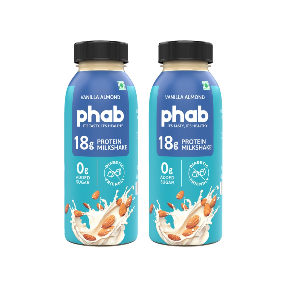 Phab Vanilla Almond Protein Milkshake Price - Buy Online at Best Price ...
