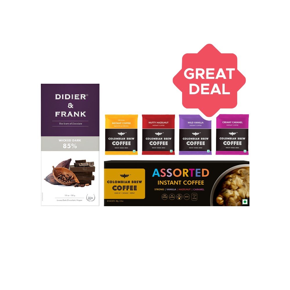 Colombian Brew Coffee Assorted Instant Coffee + Didier & Frank Wicked ...