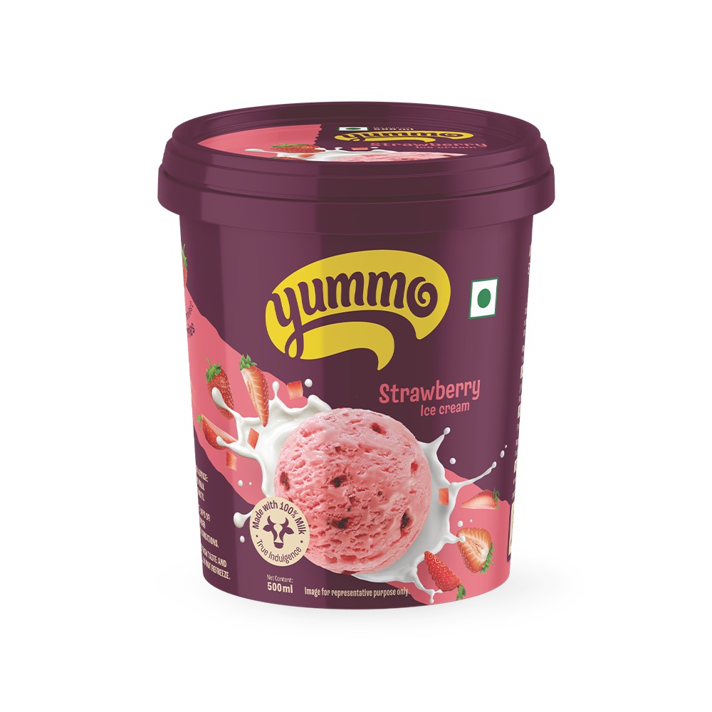 Yummo Strawberry Ice Cream Tub Price - Buy Online at Best Price in India