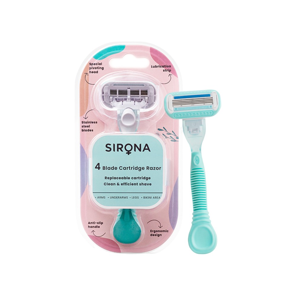 Sirona Reusable 4 Blade Cartridge Women's Razor Price - Buy Online at ...