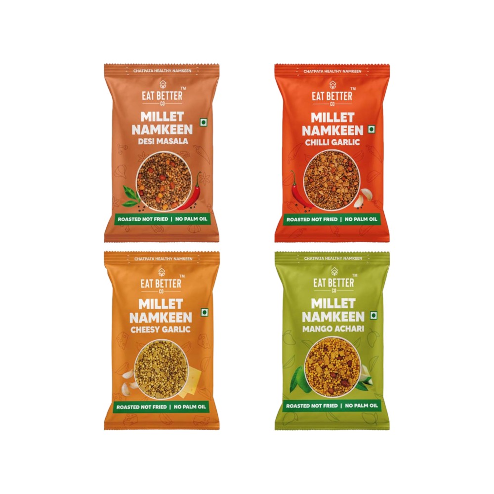 Eat Better Co Roasted Millet Namkeen Combo Price - Buy Online at ₹97 in ...