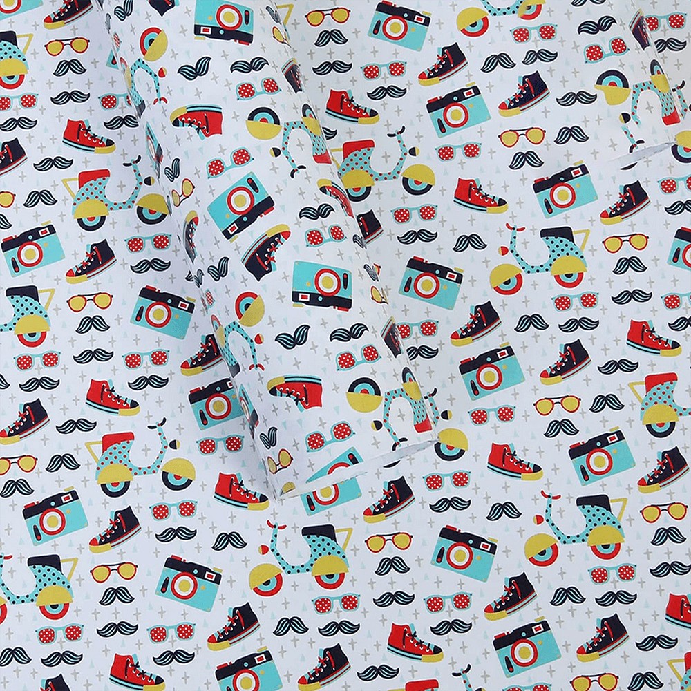 Paperpep Multiple Object Print Gift Wrapping Paper (Multicolour) Price ...