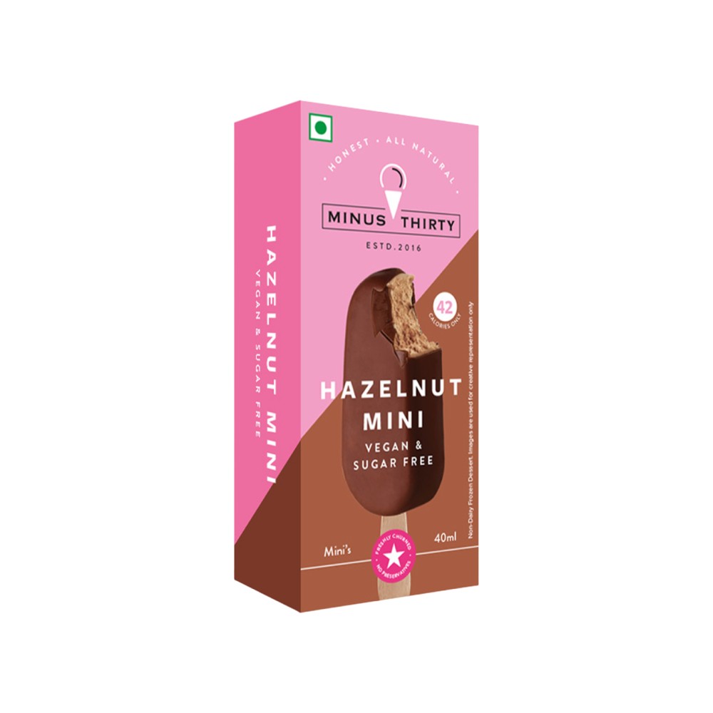 Minus Thirty Mini Hazelnut Ice Cream Stick (Vegan & Sugar Free) Price ...
