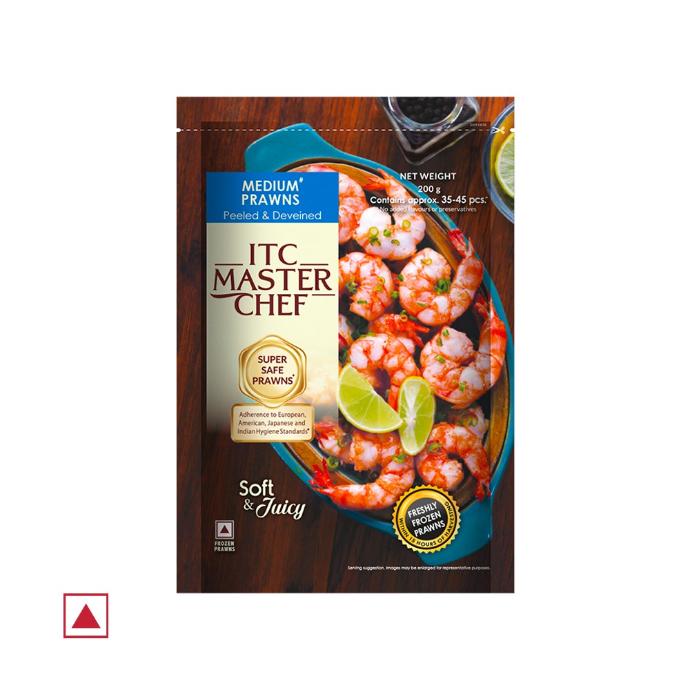 ITC Master Chef Medium Prawns Peeled & Deveined (Frozen) Price - Buy ...