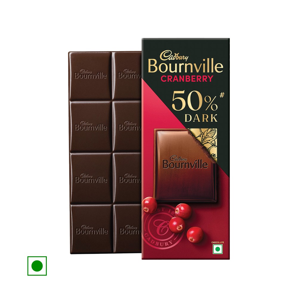 Cadbury Bournville Cranberry Dark Chocolate Bar Price - Buy Online at ...