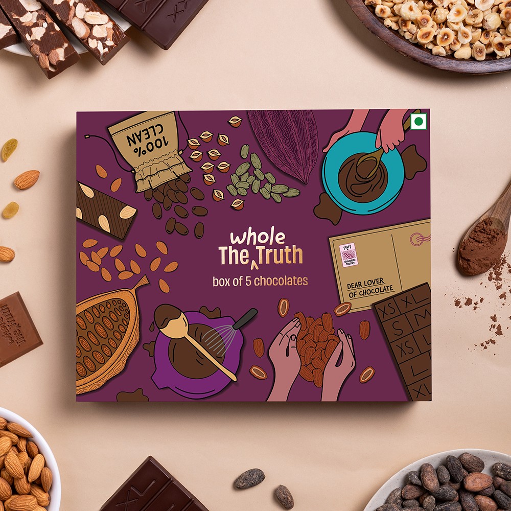 The Whole Truth Box of 5 Assorted Chocolate Price - Buy Online at Best ...