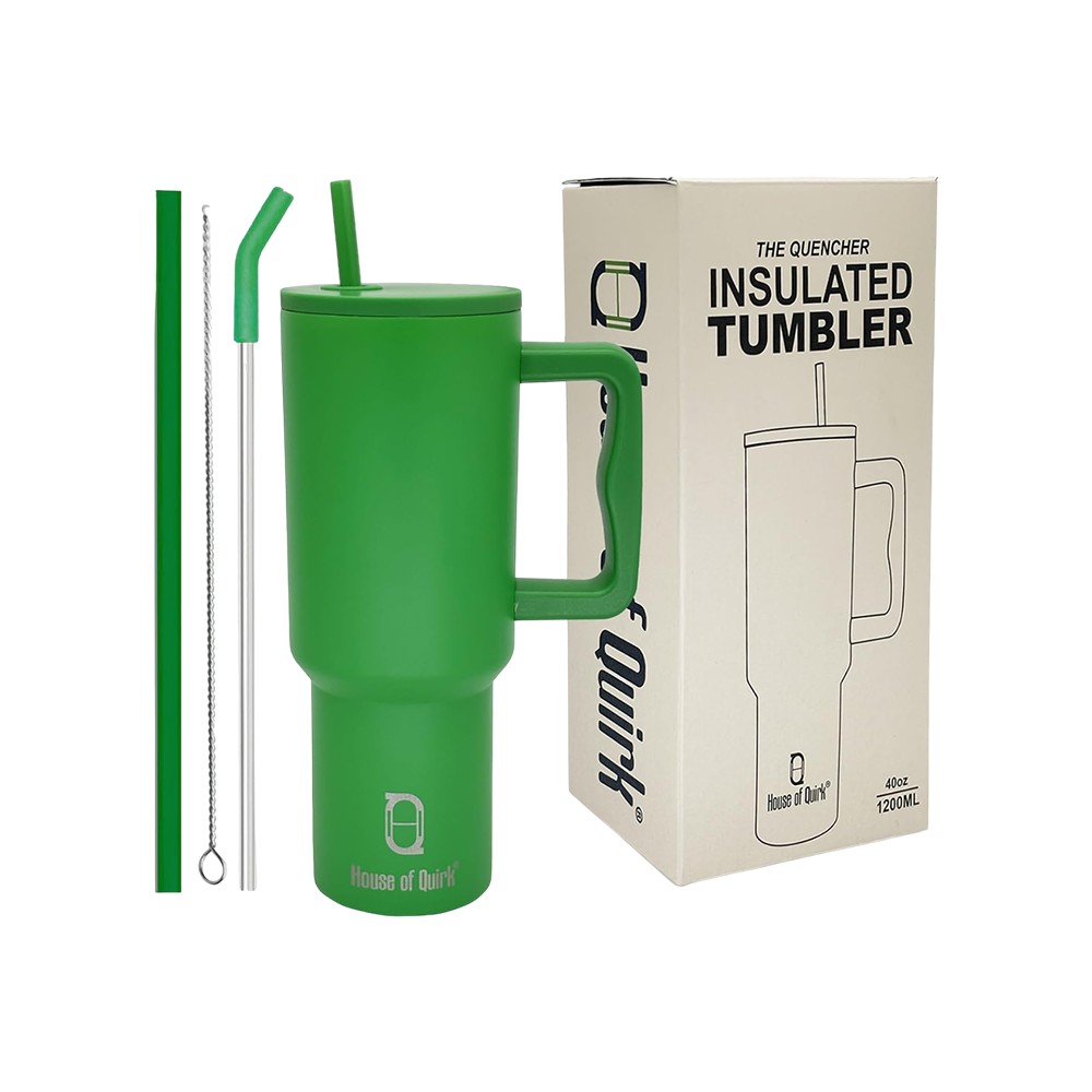 House of Quirk Double Insulated Stainless Steel Tumbler (1.2 L, Jade ...
