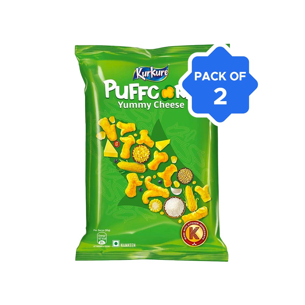 Kurkure Puffcorn Yummy Cheese Puffs - Pack of 2 Price - Buy Online at ...