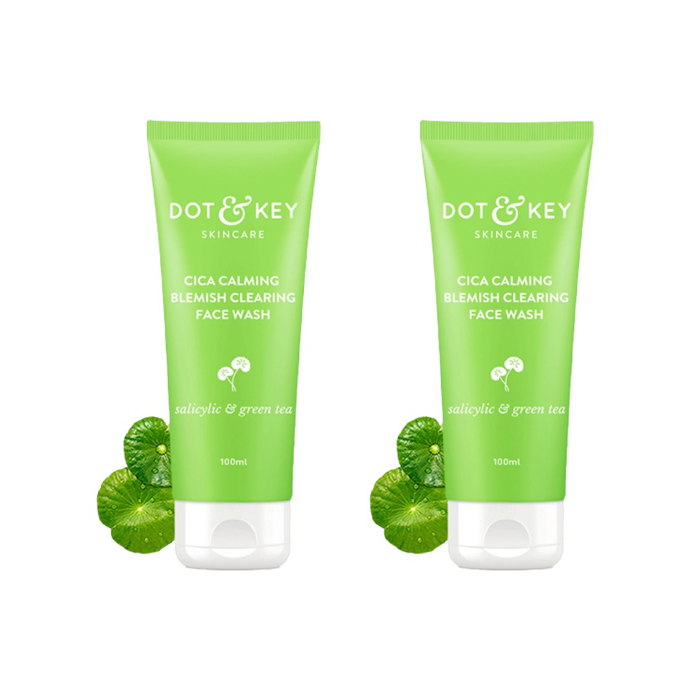 Dot & Key Cica Calming Face Wash Salicylic & Green Tea - Pack of 2 ...