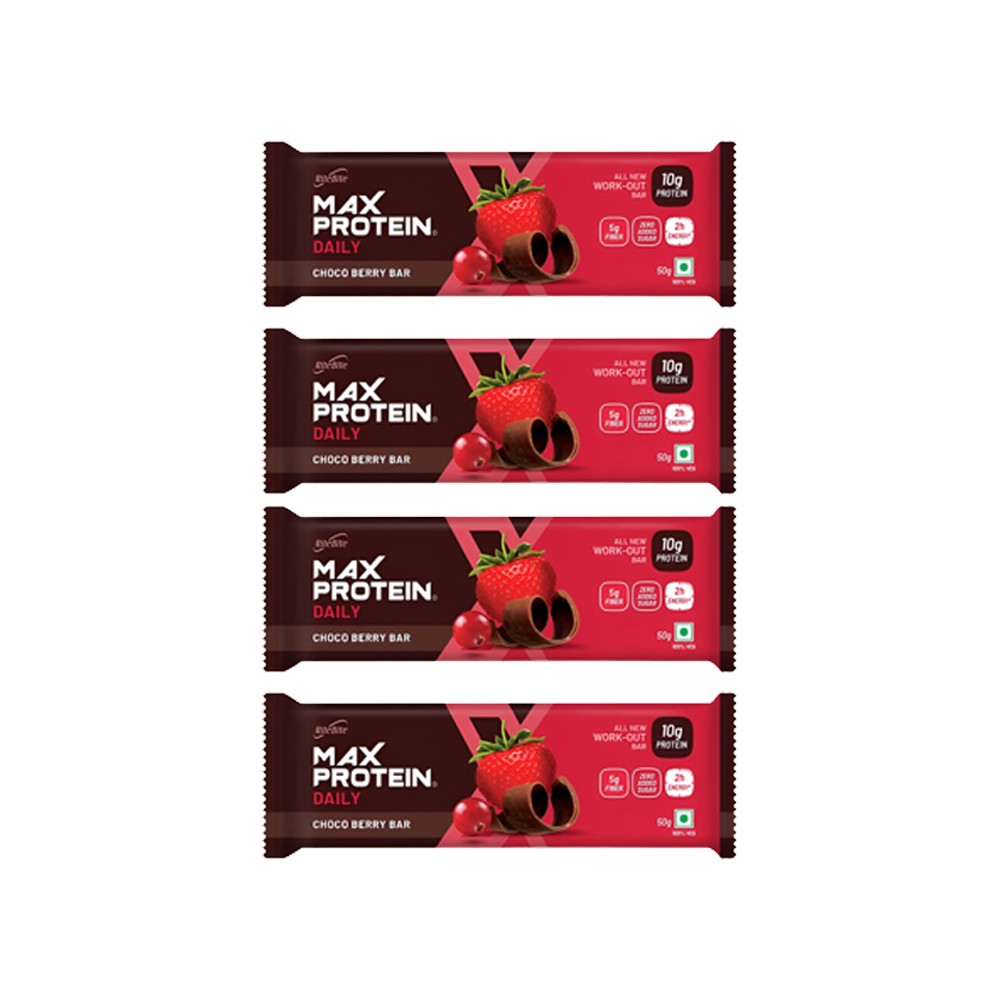 RiteBite Max Protein Daily Choco Berry 10 g Protein Bar - Pack of 4 ...